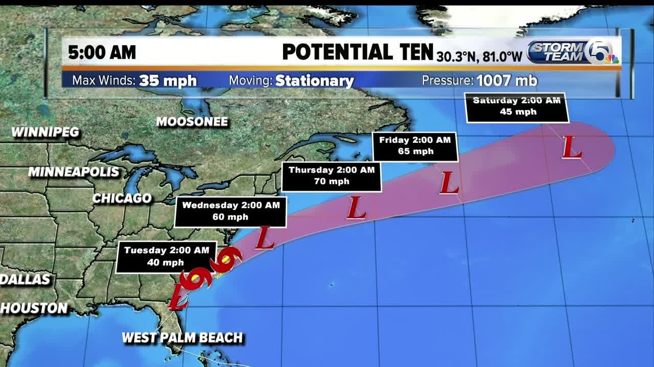 Disturbance off Florida coast could become Tropical Storm Irma - YouTube