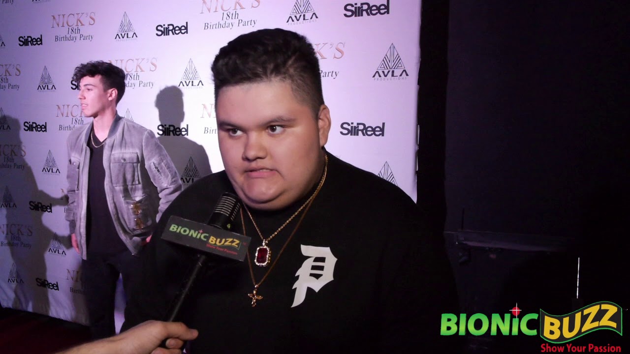 Jovan Armand Interview at Nick's 18th Celebrity Birthday Party - YouTube