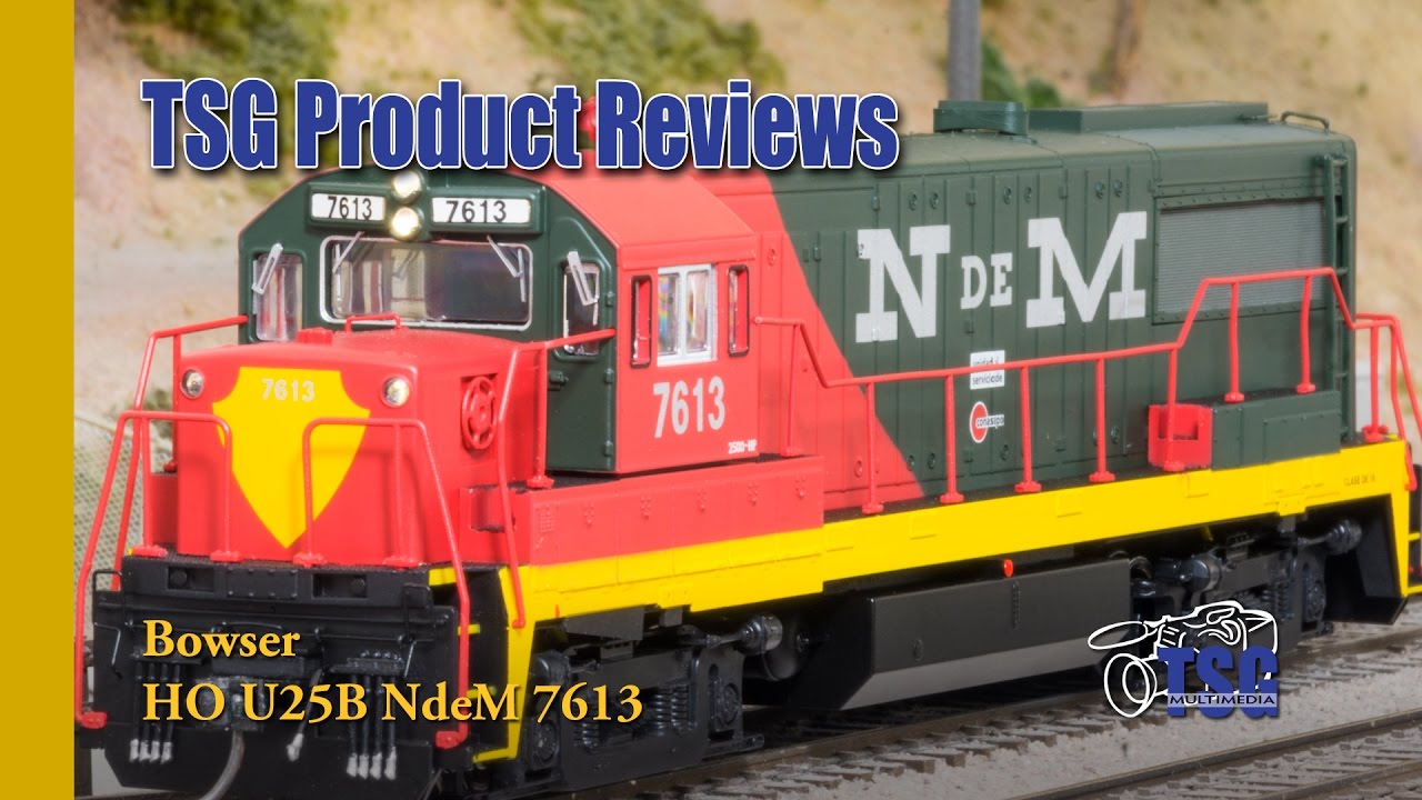 HO Scale DCC U25B U-Boat Bowser Product Review - YouTube