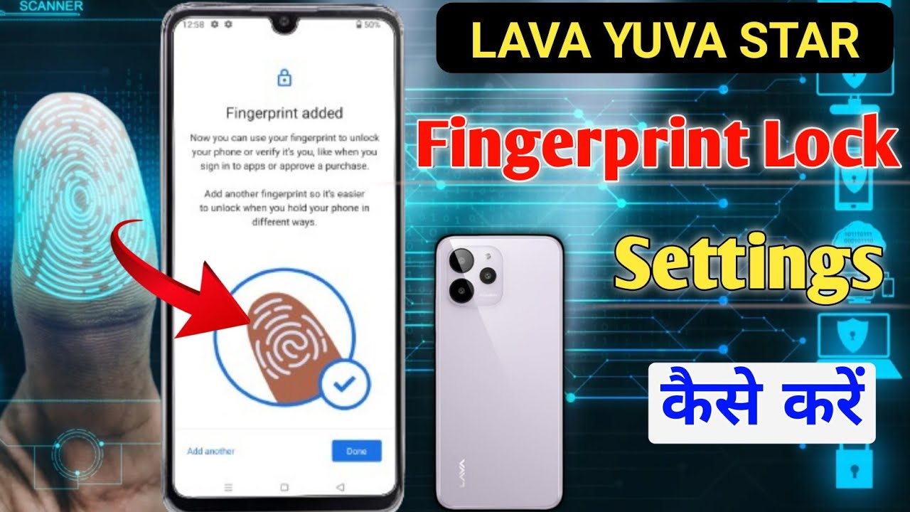 Lava yuva star display fingerprint setting/Lava yuva star fingerprint ...