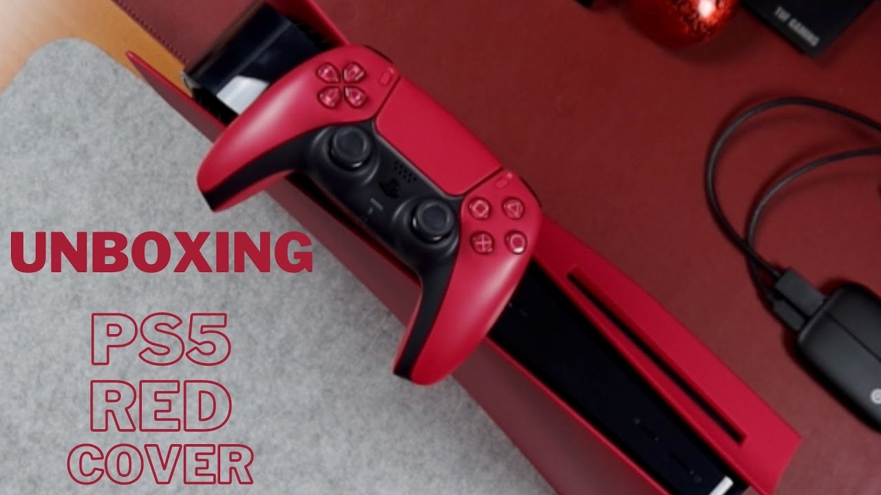 UNBOXING OF A RED PS5 COVER - YouTube