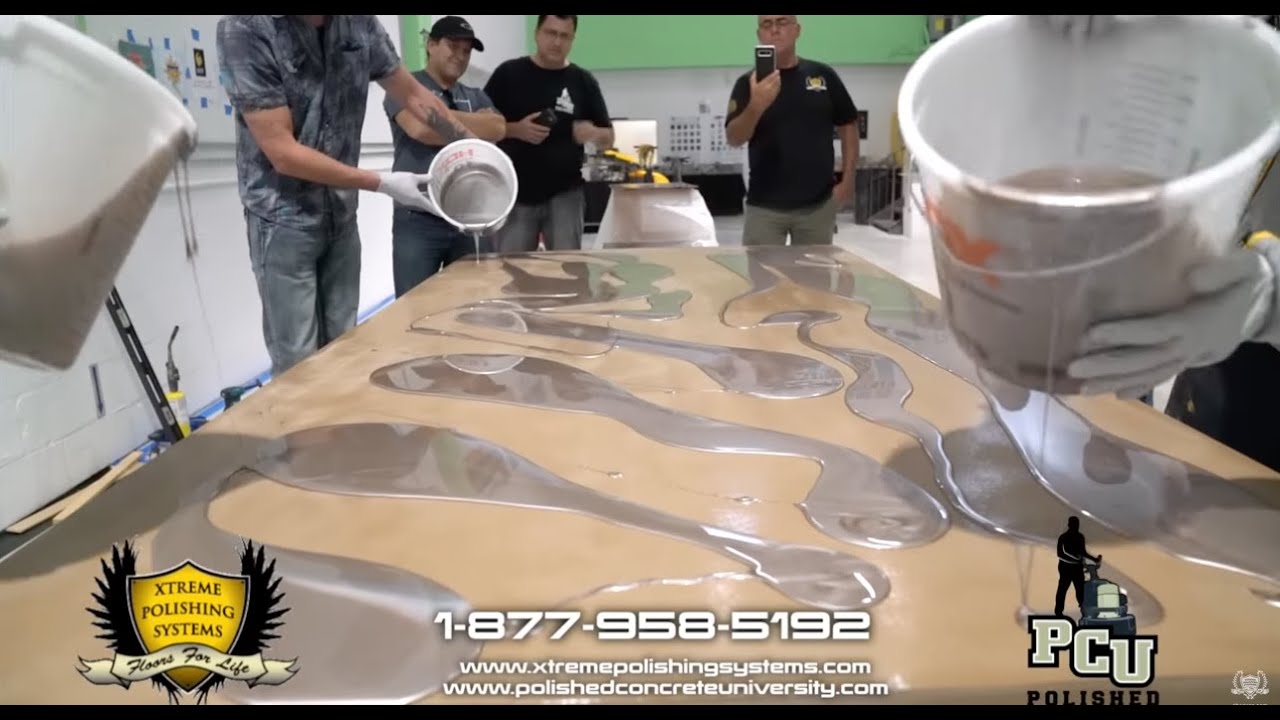 Custom Metallic Epoxy Countertop Class | #xps #epoxyresin # ...