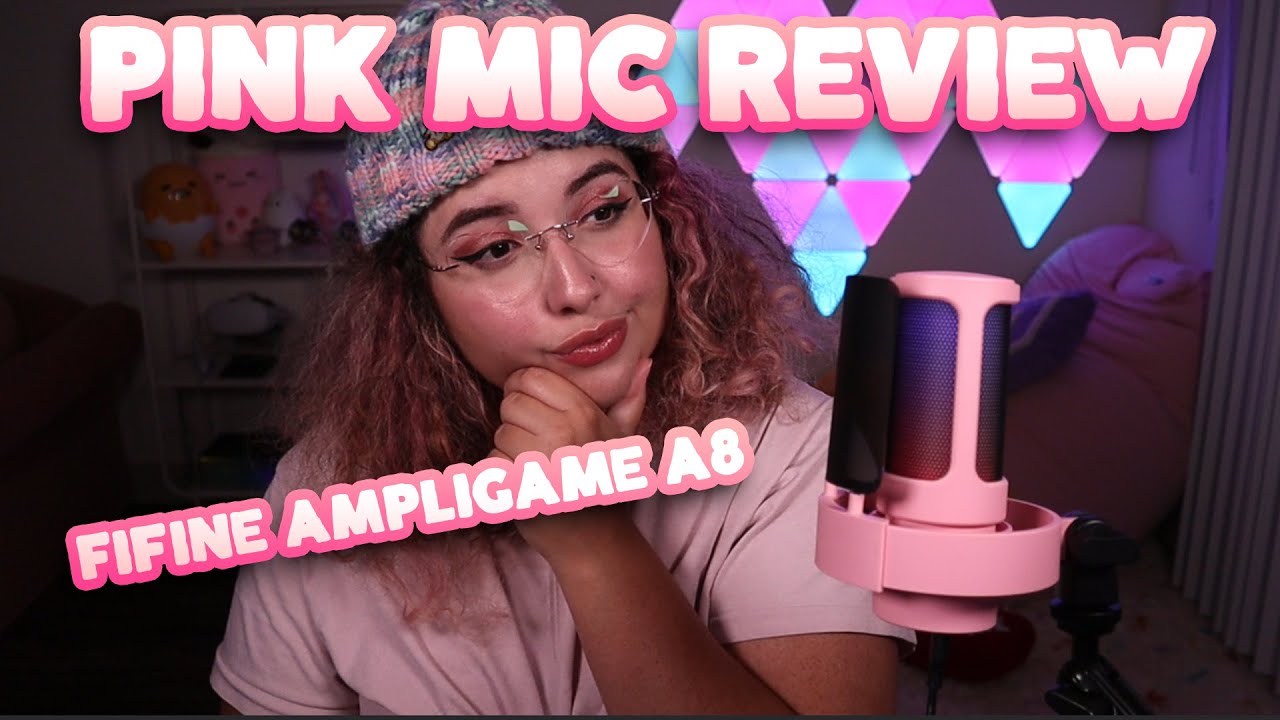 Affordable Pink Microphone Review! | Fifine AmpliGame A8 Mic Review ...