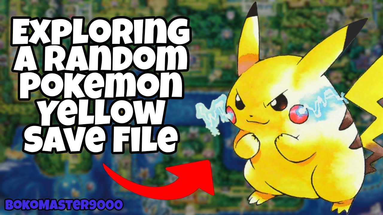Exploring a Random Pokémon Yellow Save File - YouTube
