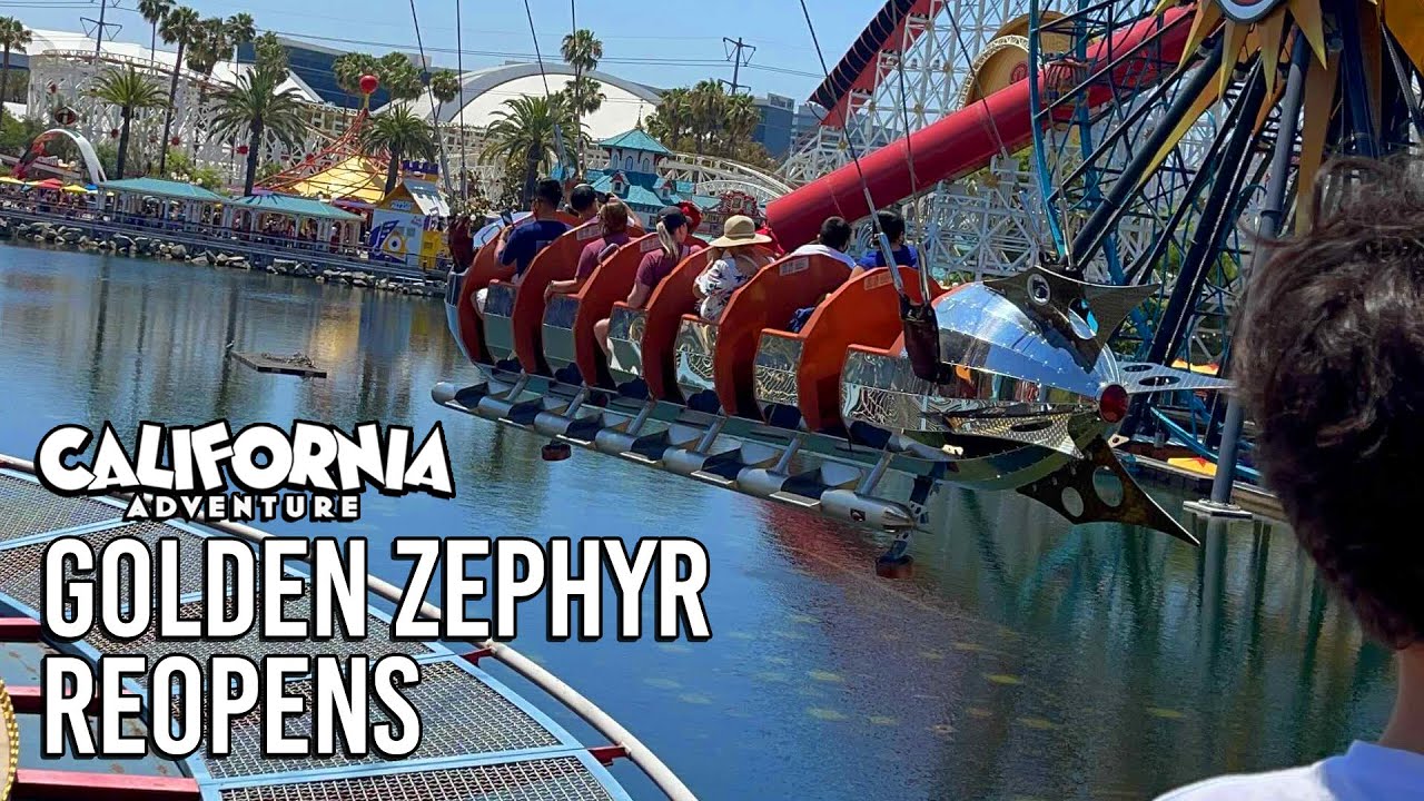Golden Zephyr Reopens at Disney California Adventure - YouTube