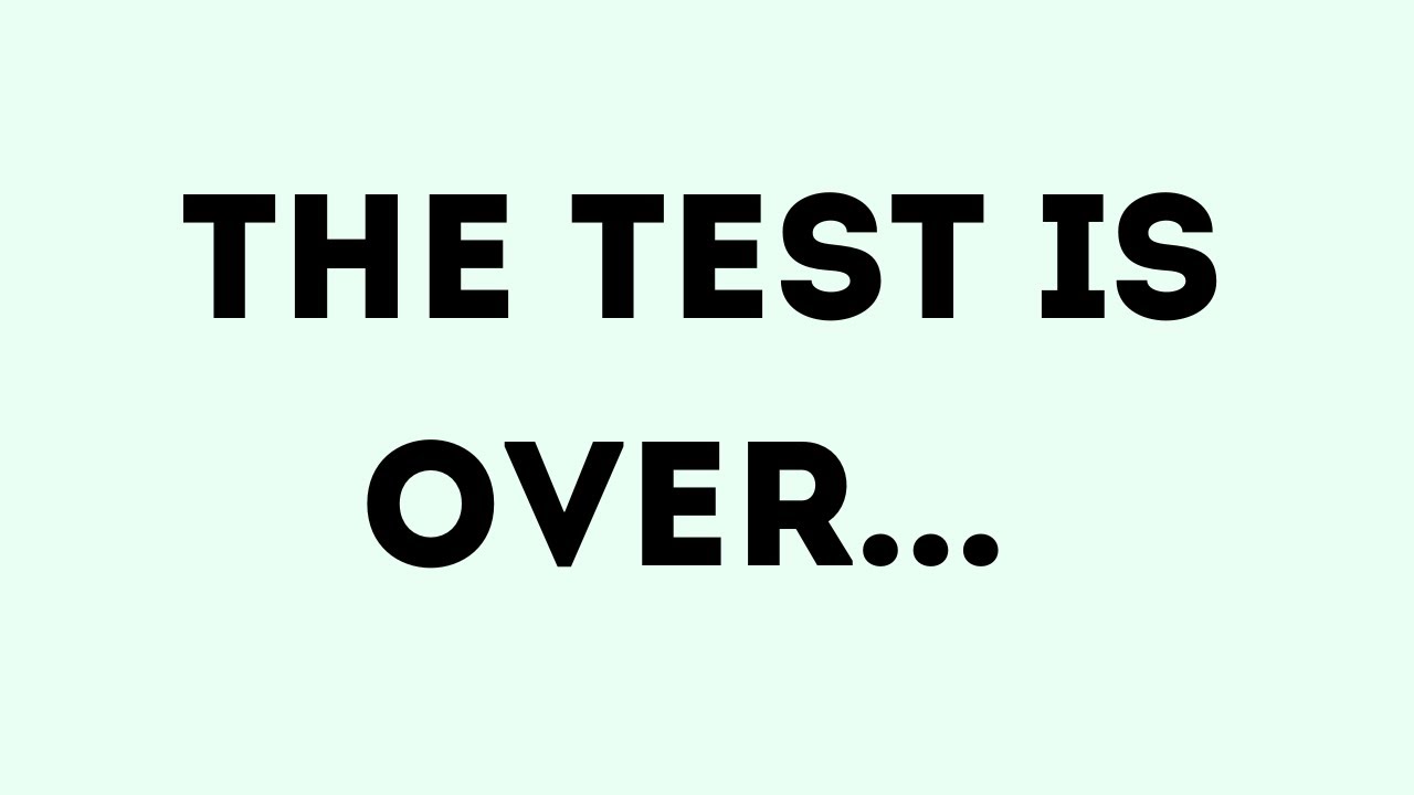 🛑💌 God Message Today | The test is over... | God Message | God Says ...