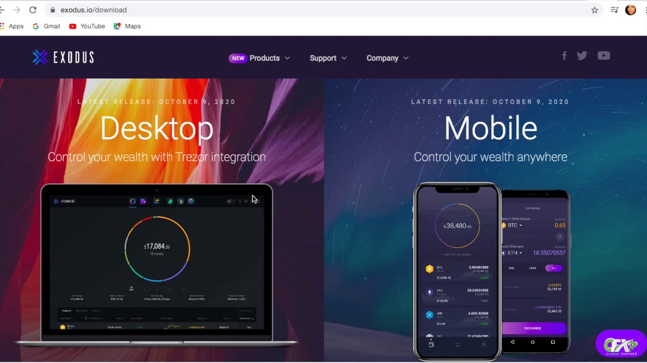 How to Download and set up your Exodus Wallet on your DESKTOP - YouTube