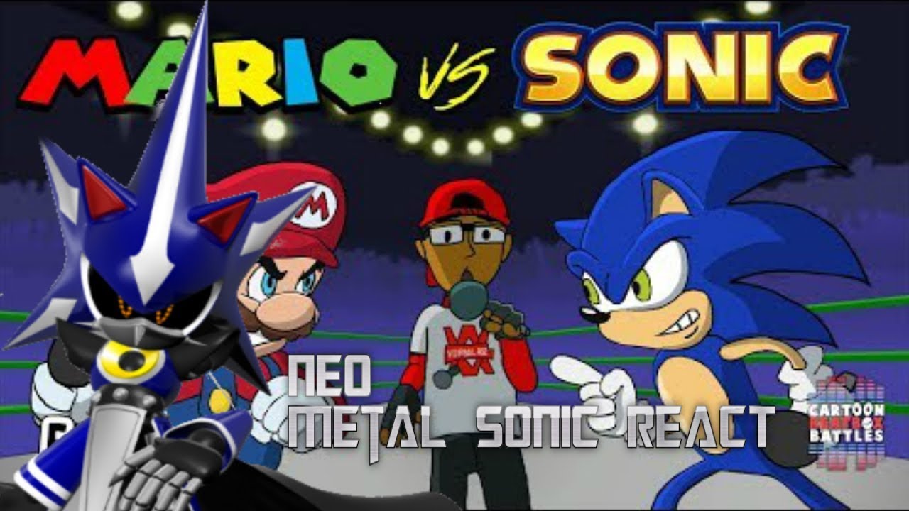 Neo Metal Sonic Reacts Mario vs Sonic - Cartoon Beatbox Battles - YouTube