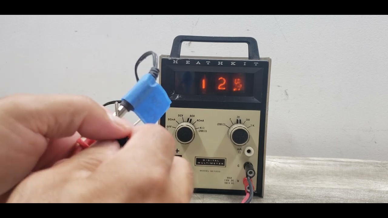 Vintage Heathkit IM-1202 Digital Multimeter with Nixie Tube Display ...