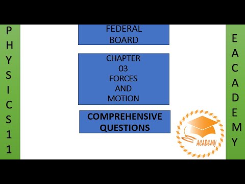 Physics| Class 11| Chapter 3| Forces and Motion| Comprehensive ...