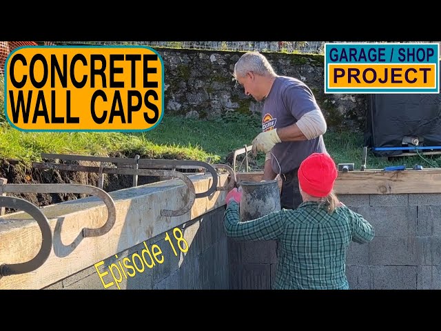 Concrete Walls Cap Installation Precast Concrete Wall Coping Wall