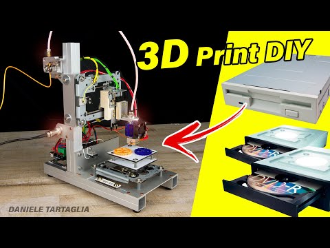 3D Printer DIY with FLOPPY DRIVER and old DVDROM