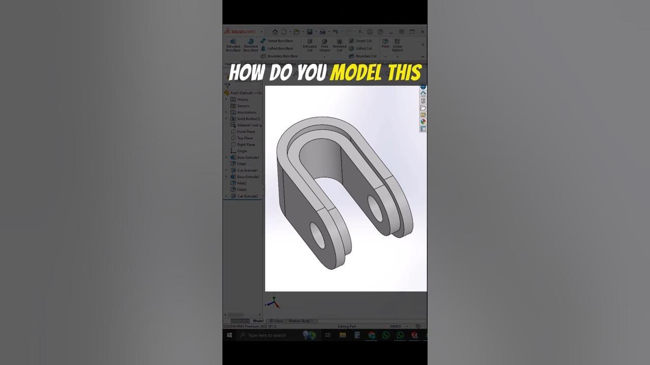 SOLIDWORKS 3D MODELING | 3D CAD DESIGN - YouTube