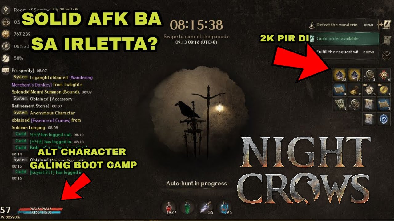 NIGHT CROWS - EASY PROGRESS OR EASY TOKEN PER DI - YouTube
