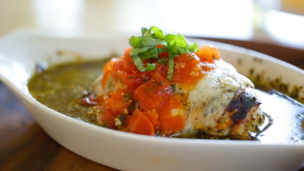 Beth's Cheesy Pesto Chicken Bake Recipe | ENTERTAINING WITH BETH - YouTube