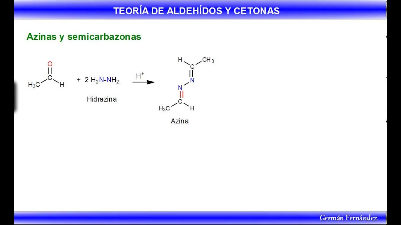 Síntesis de hidrazonas, azinas y semicarbazonas - YouTube