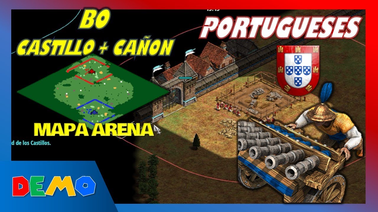 Age Of empires 2 DE | Portugueses | Castillo + Cañon de Salvas | DEMOmx ...