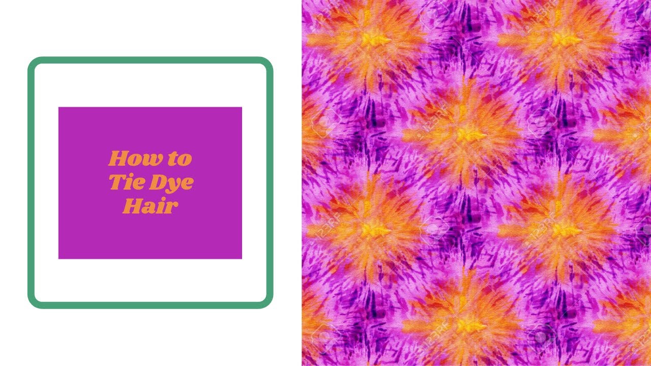 How to Tie Dye Hair | How To Do Tie Dye Technique In Hair - YouTube