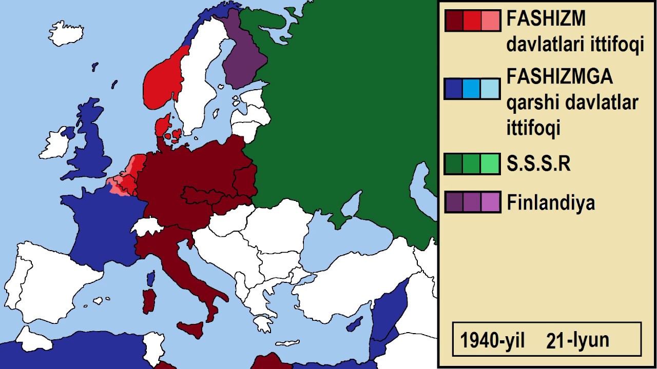 Ikkinchi jahon urushi xaritada | 2-Жахон уруши - YouTube