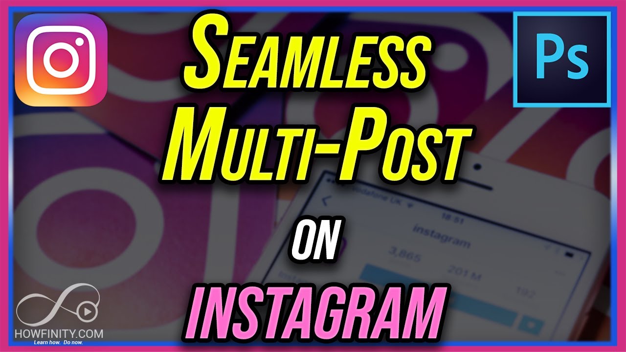 How to Create Seamless Multi-Image Post on Instagram - YouTube