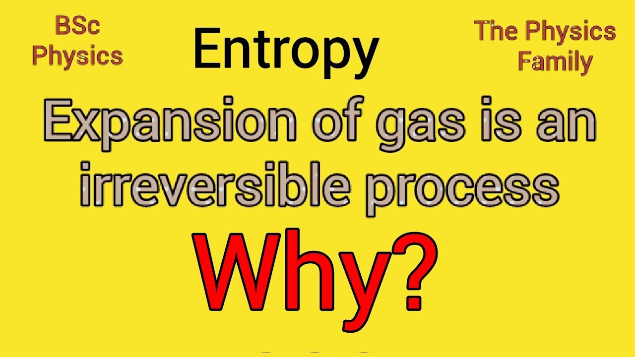 Why Expansion of gas is an irreversible process?????//Entropy ...