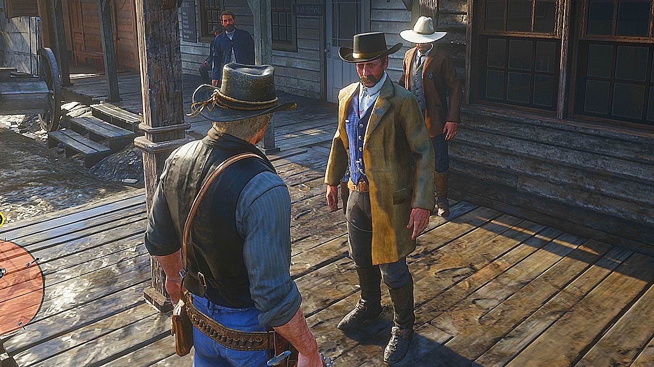 Arthur Meets The Sheriff of Valentine - RDR2 - YouTube