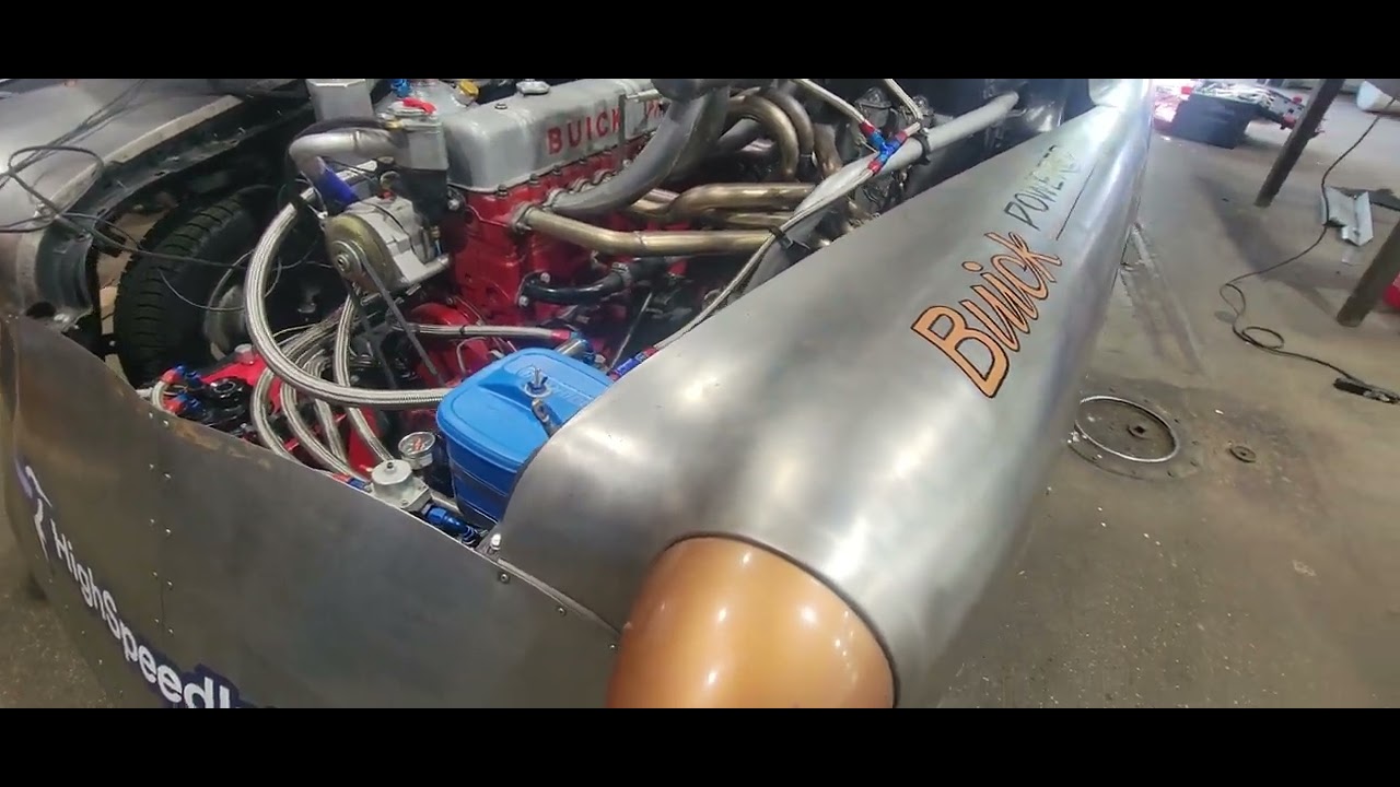 Bombshell Betty getting ready to dyno new engine. 324 Cid 14:1 straight ...