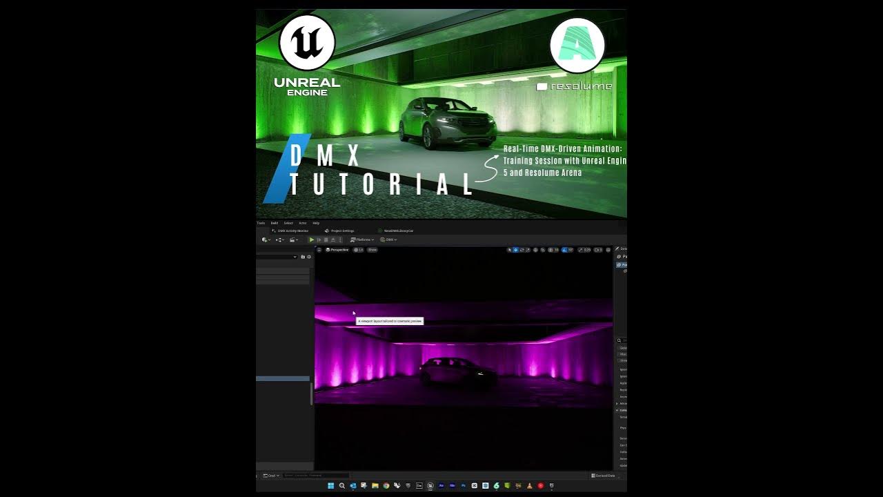 Unreal Engine 5 / DMX / Resolume Arena Tutorial - YouTube