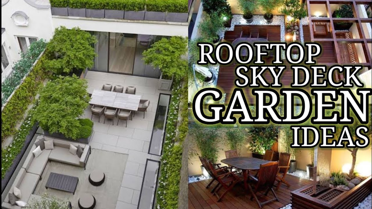 Amazing rooftop Garden design Ideas - YouTube