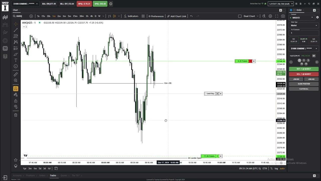 1 YEAR ICT STUDENT Handles Drawdown Like A Pro | 100k Topstep Combine - YouTube