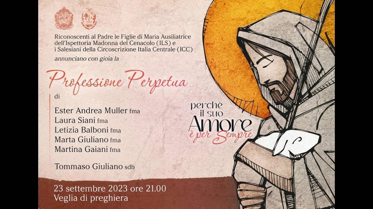 Veglia di preghiera per i voti perpetui 2023 - YouTube
