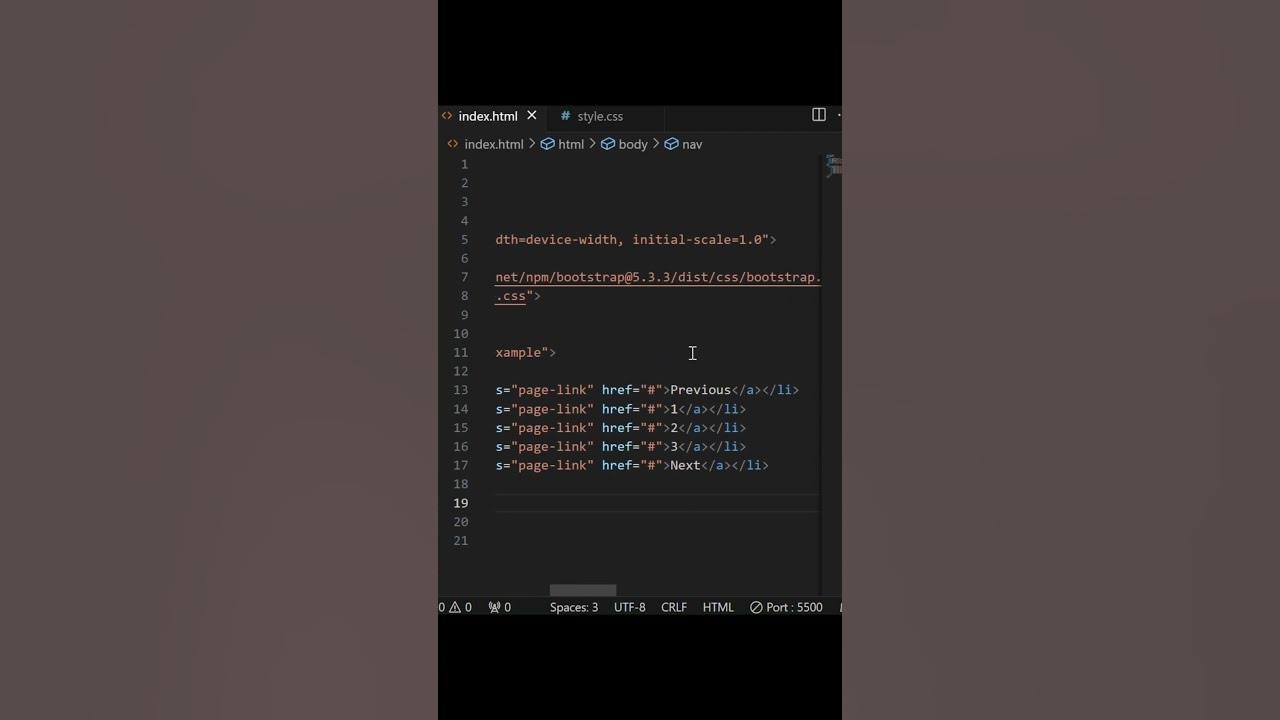 How to create pagination using Bootstrap || Pages in HTML || Protip 45/100: Learning frontend ...