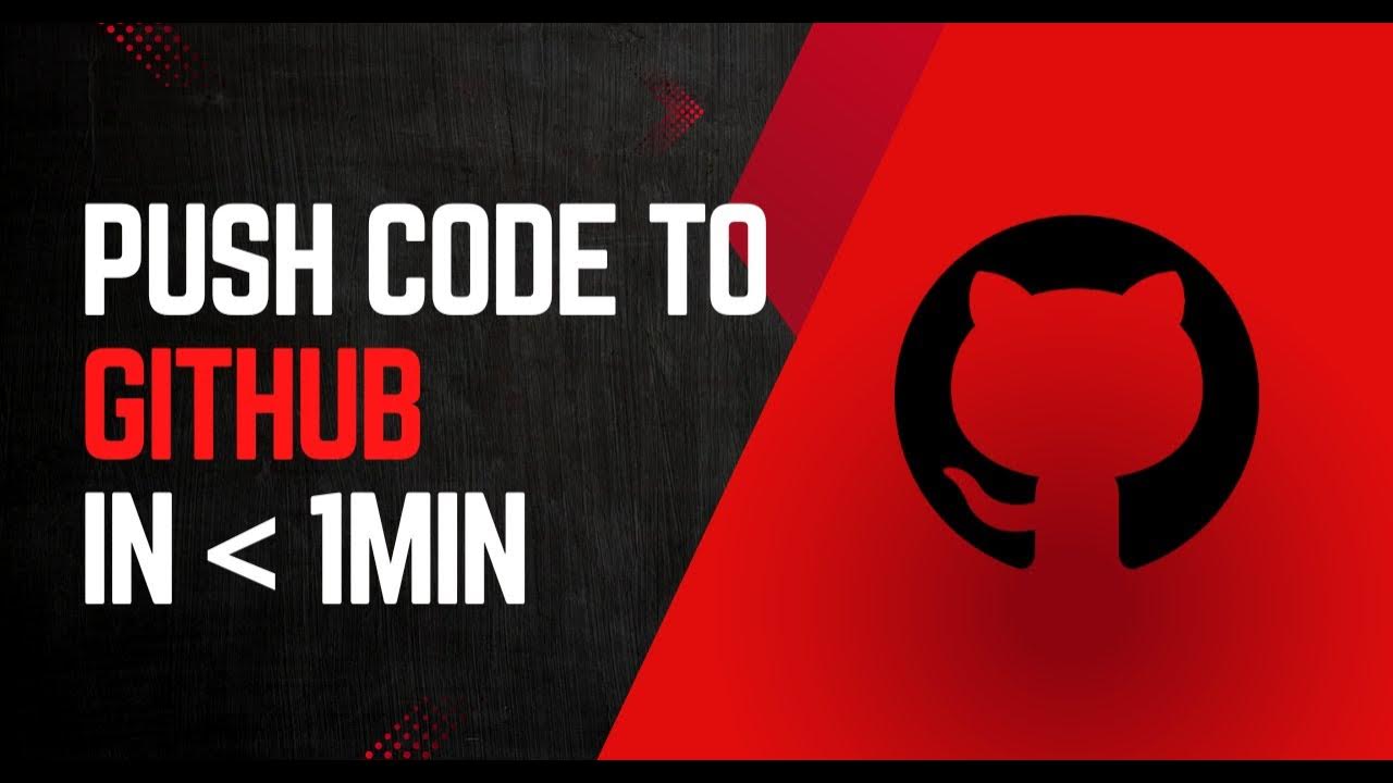 Push your code to Github under 1 minute with no coding knowledge - YouTube