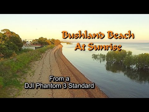 Bushland Beach Townsville At Sunrise from a DJI Phantom 3 Standard ...