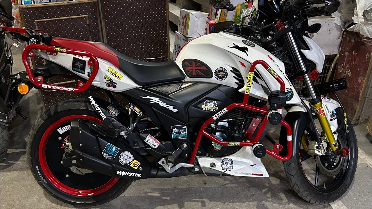 Apache Rtr 160 4v Maine Body Indicator/ Jet Indicator Kaha lag gaye # ...