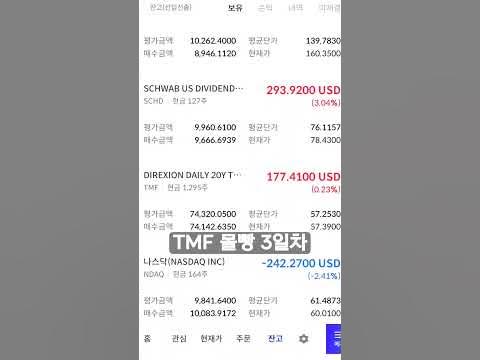 TMF 몰빵 3일차 #TMF #tlt #tmv - YouTube