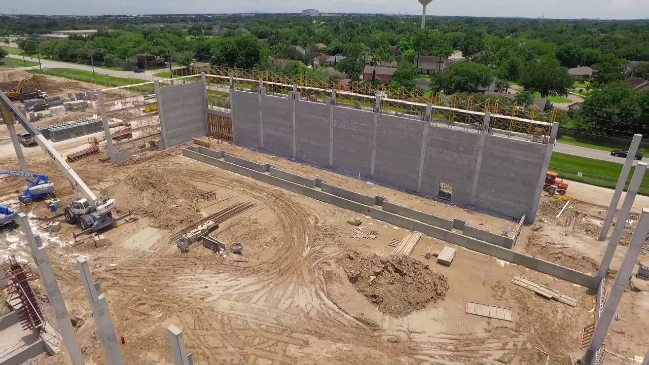 Pridgeon Stadium Renovation - Aerial Footage - YouTube