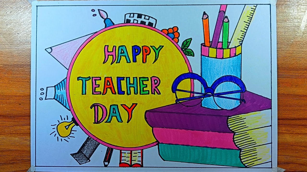 Teacher's Day Drawing Easy and Beautiful||Teacher's Day Drawing ...