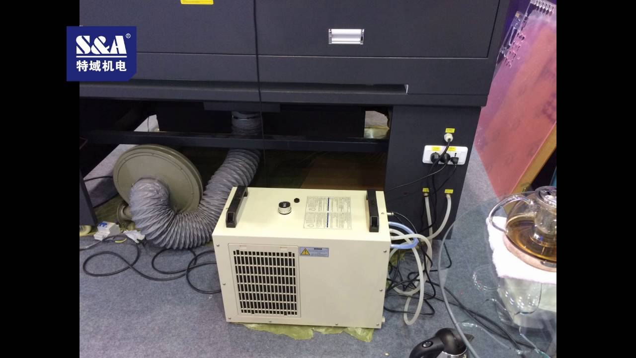 How to connect water inlet and outlet between chiller and laser - YouTube