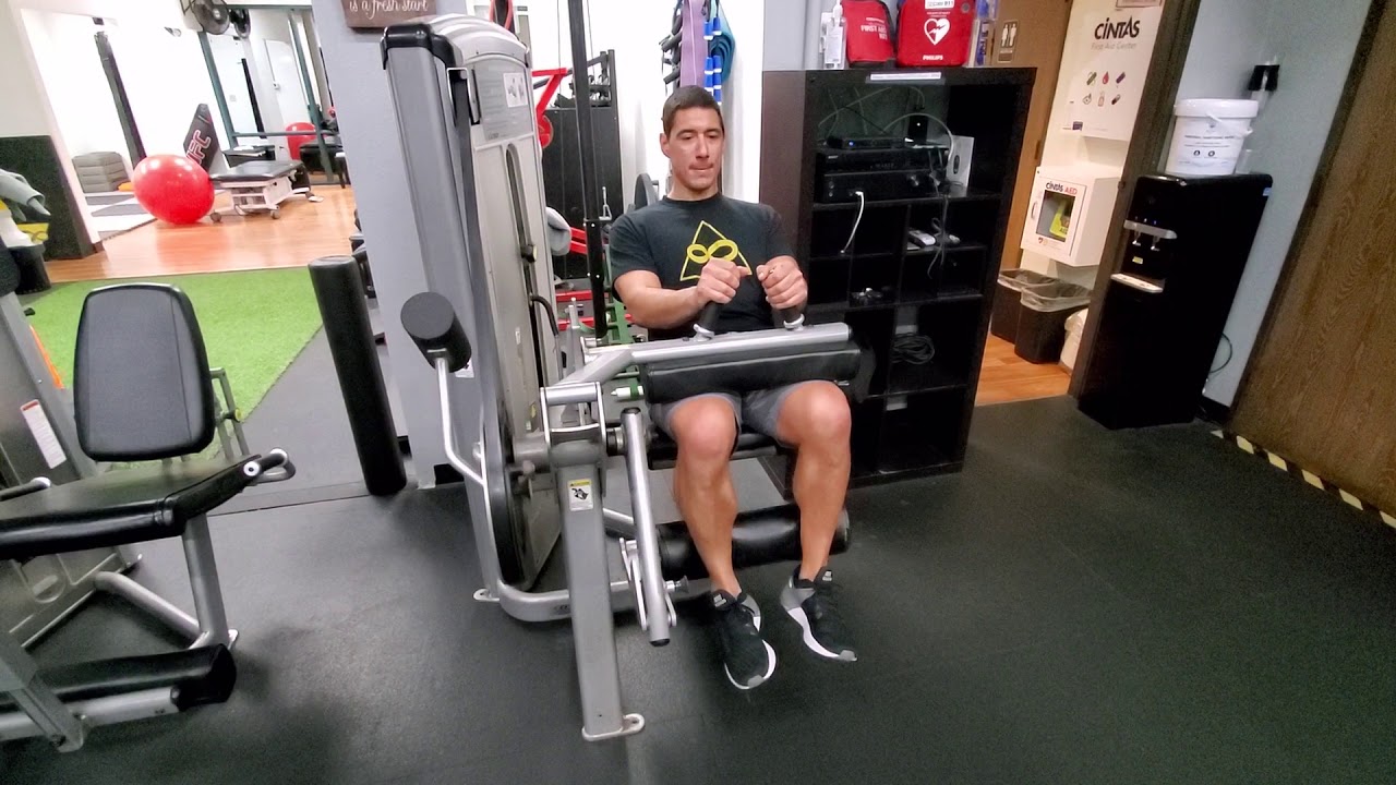 Eccentric Seated Hamstring Curls Machine Both legs - YouTube