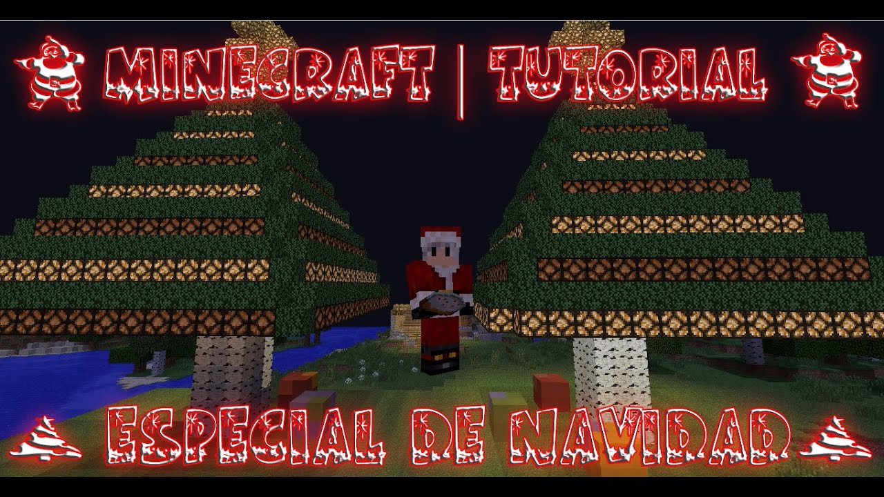 MINECRAFT | Como hacer un arbol navideño | Tutorial - YouTube