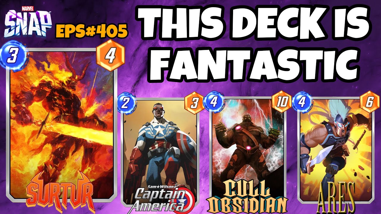 Amazing Surtur Deck with Sam Wilson Captain America | Marvel Snap ...