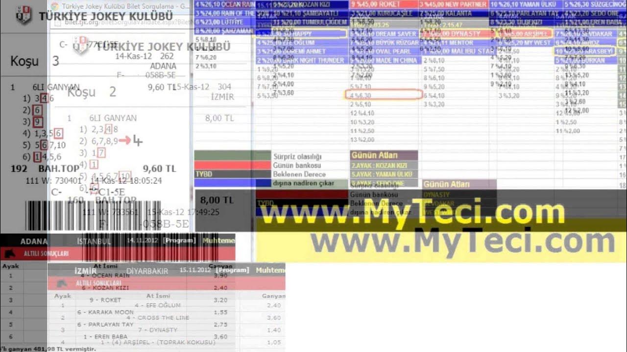 Türkiye'de bilimsel ve istatistiksel Altılı Şablonu www.MyTeci.com - YouTube