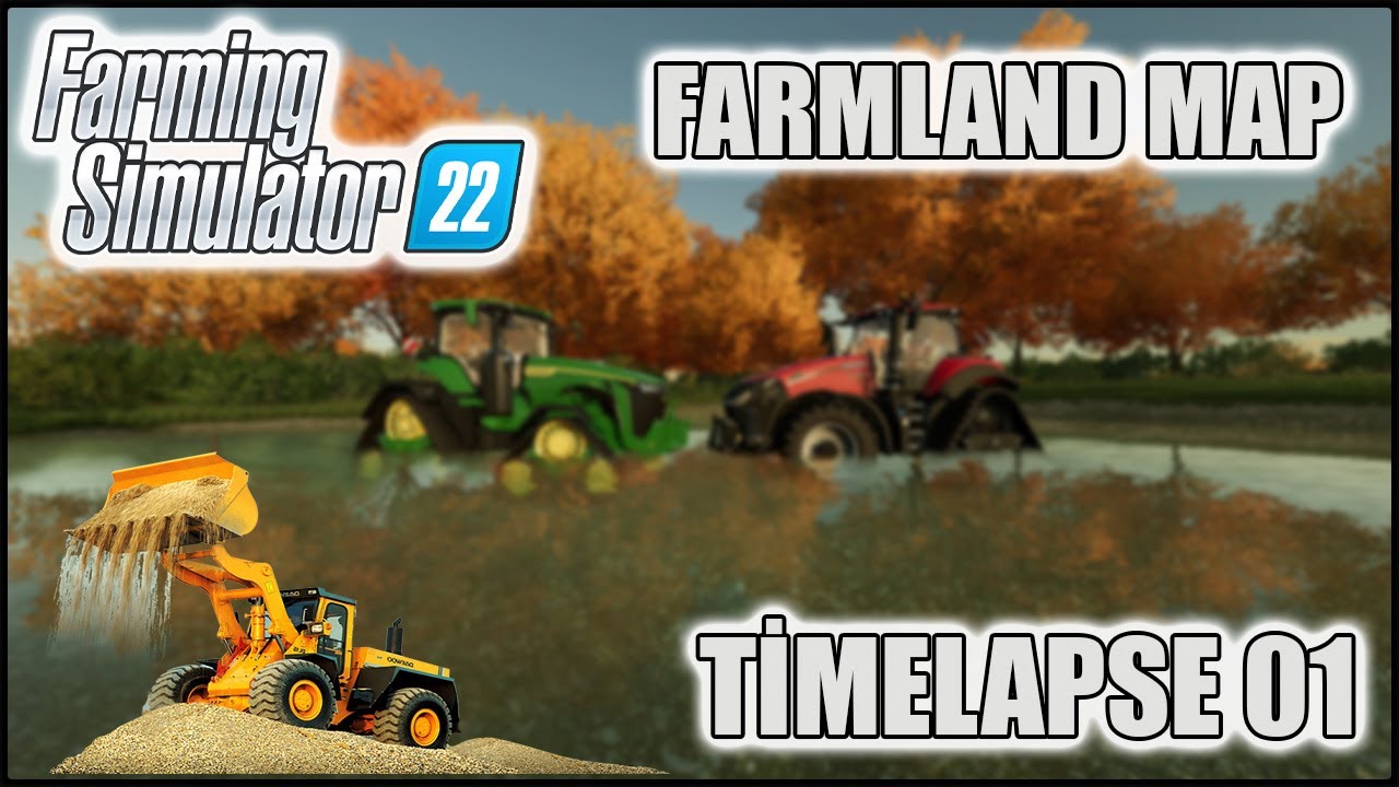 Starting $0 Farmland Map timelapse Fs22 ( farming simülator 22 ) - YouTube
