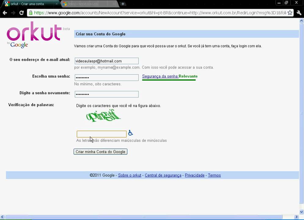 aprenda a fazer um orkut da hotmail - YouTube