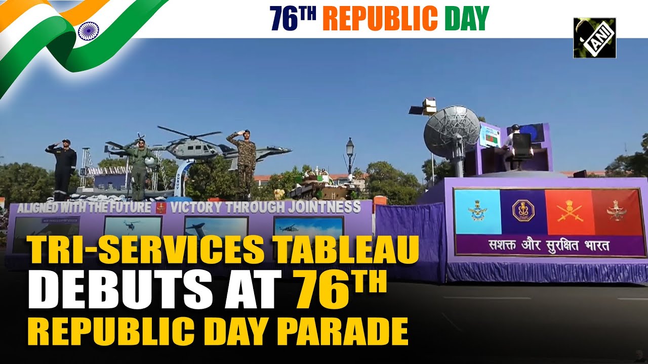 First-ever Tri-services tableau showcases prowess in unison at 76th ...
