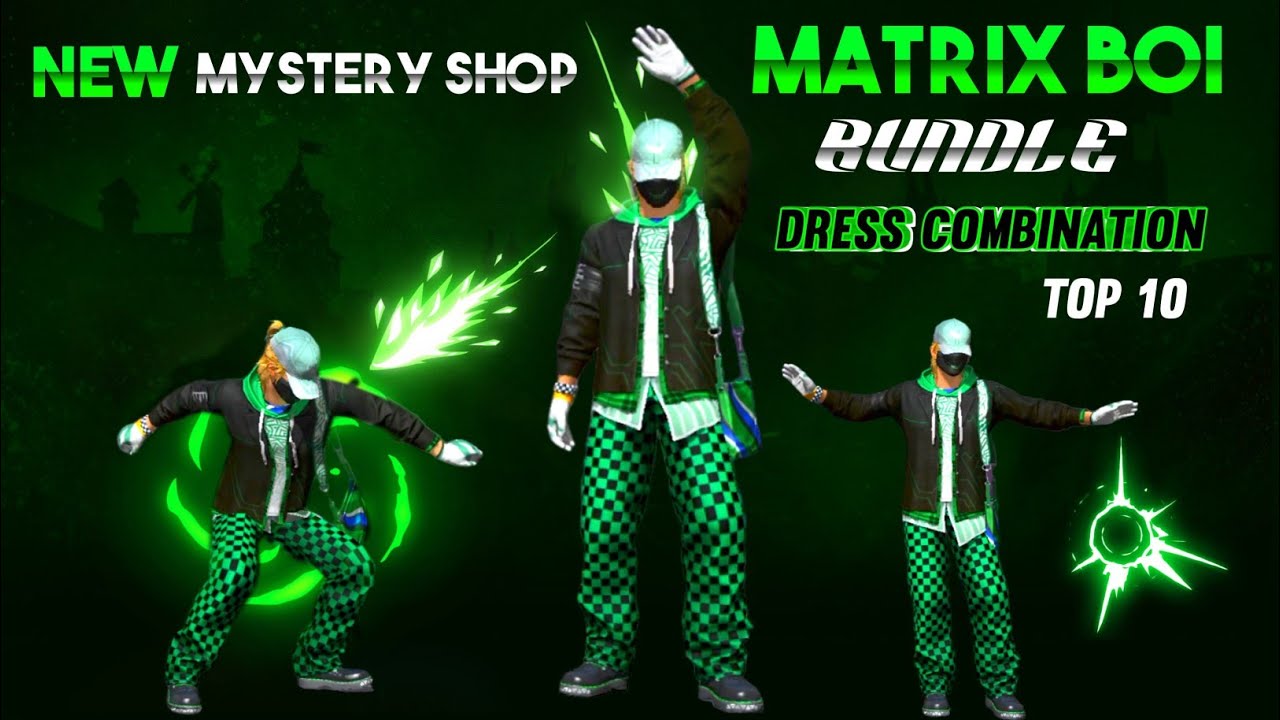 🌿 MATRIX BOI 🤑 BUNDLE DRESS COMBINATION || TOP 10 NEW MYSTERY SHOP ...
