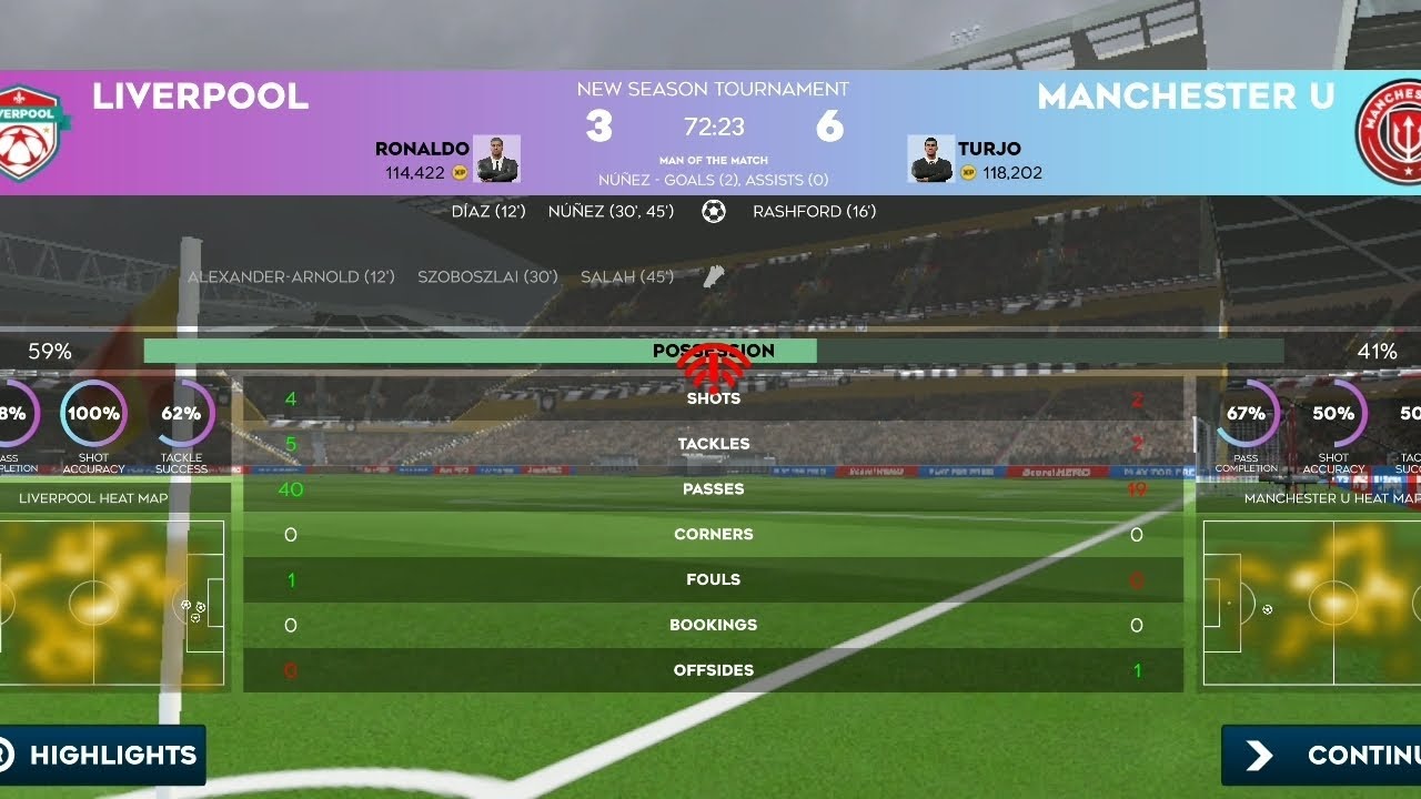 Dls continental challenge Manchester United vs Liverpool - YouTube