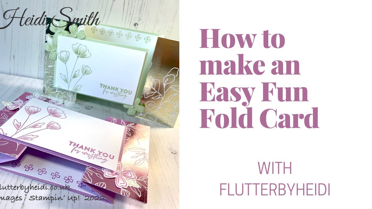 NEW FOLD! Fun Fold #208 How to Make an Easy Fun Fold Floating Panel U ...