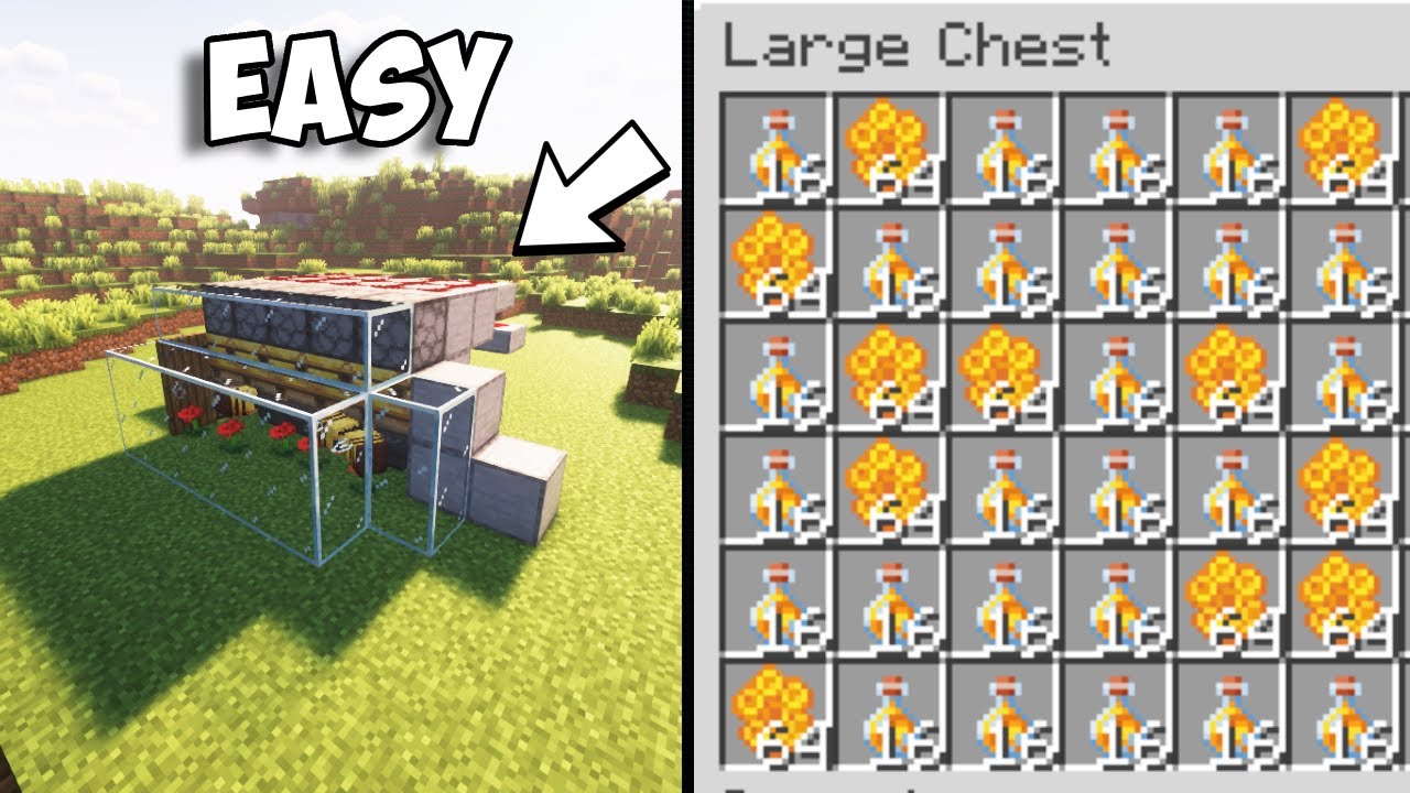 How to make a Honey Farm in Minecraft (1.21 Tutorial) - YouTube